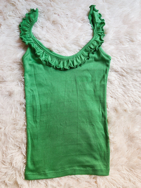 REMERA MUSCULOSA CUELLO REDONDO Mod. VOLADOS - Pasionaria